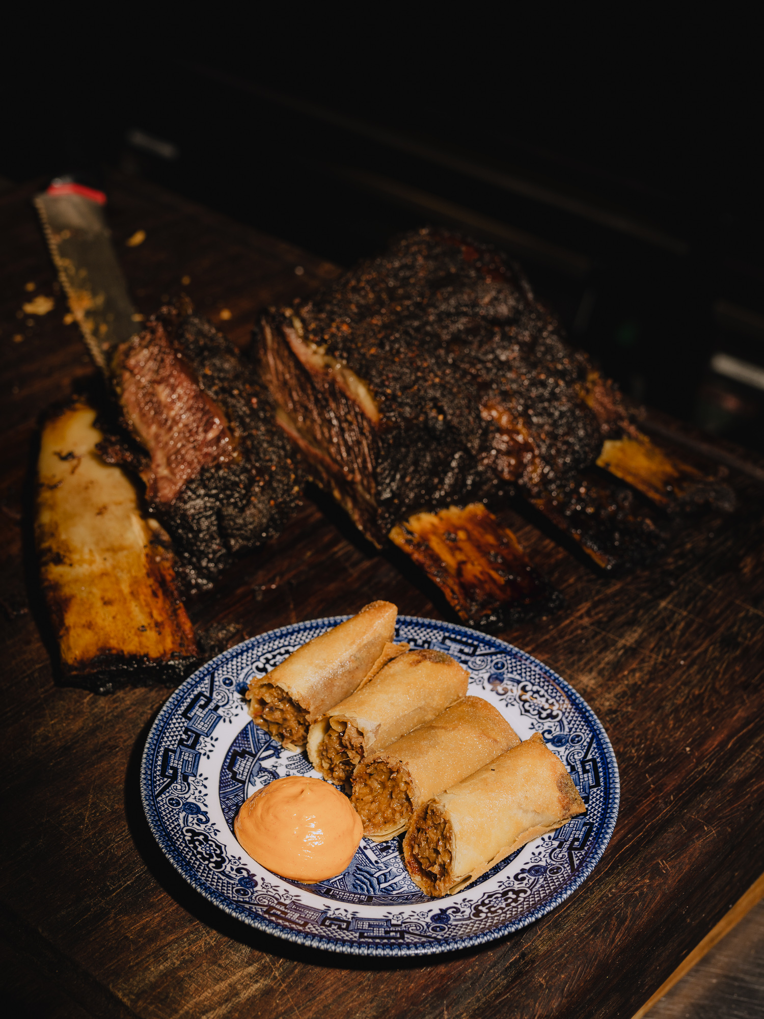 Signature Dish: Mister S’s Burnt End Rendang Spring Rolls - District ...